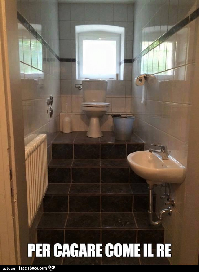 Per cagare come il re - Facciabuco.com